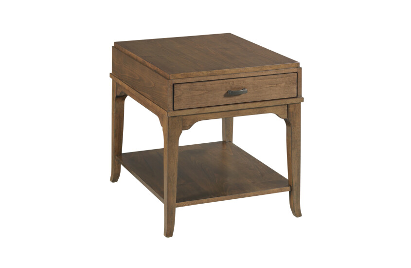 RECTANGULAR DRAWER END TABLE-AUBURN Primary Image