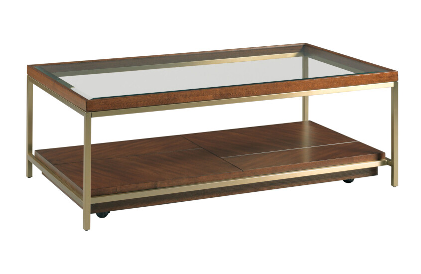 RECTANGULAR COFFEE TABLE W/CASTERS Primary Image