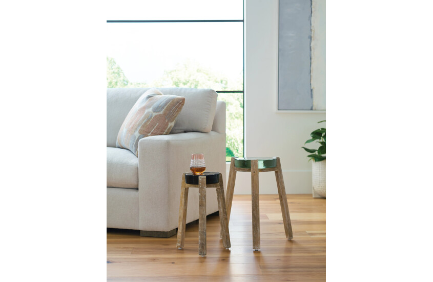 LIGHT CAST GLASS ACCENT TABLE Room Image 2