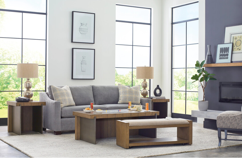 SPENCE COFFEE TABLE AND BENCH Room Image 1