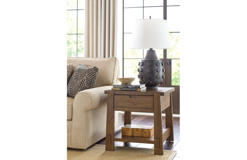 RECTANGULAR DRAWER END TABLE Room Image 1