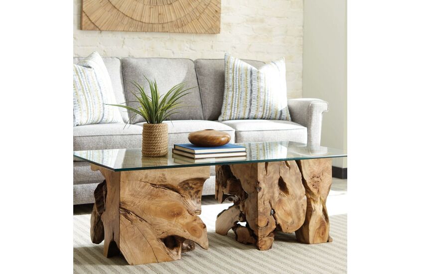 SQUARE ROOT TABLE WITH GLASS TOP Room Image 1